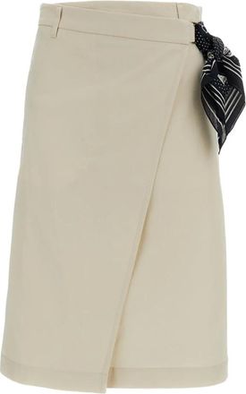 True Royal Femme, Jupes, Beige, Taille: 40 FR Midi Wrap Skirt