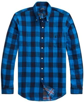 Polo Ralph Lauren Chemise &agrave; carreaux en flanelle de coton