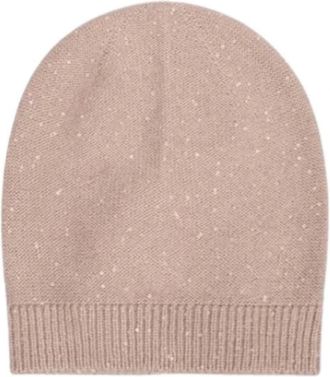 Fabiana Filippi Femme, Accessoires, Rose, Taille: ONE Size Bonnet en Laine, Soie et Cachemire