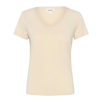 Soaked In Luxury T-Shirts - - Tops - Damen - Beige - M