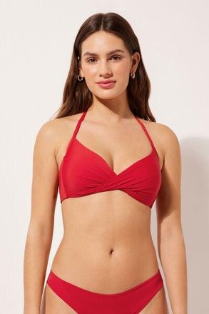 Calzedonia Triangel-bikinioberteil Mit Abgestufter Wattierung Und &Uuml;berkreuzdetail Indonesia Rot