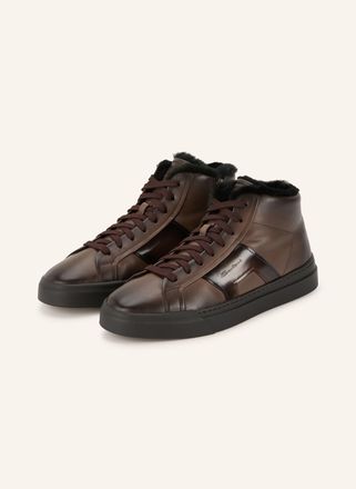 Santoni Hightop-Sneaker braun