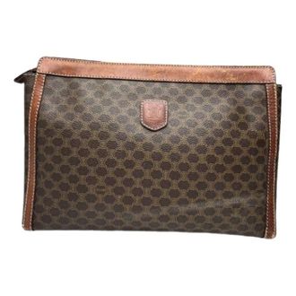 Celine Pochette en cuir Pre-owned - Femme - Pre-owned - Brun - Taille: ONE Size