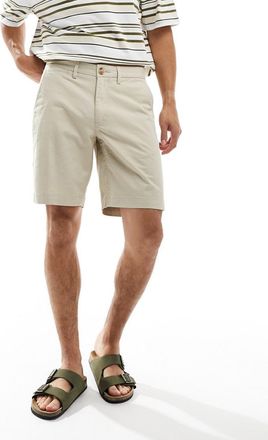 Superdry Elastische Chino-Shorts in Pelikan-Beige-Neutral