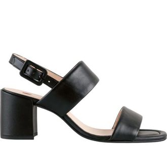 H&ouml;gl Schwarze Ledersandale - Pure 9-105540-0100 - - Shoes - Damen - Schwarzk - 34 1/2 EU