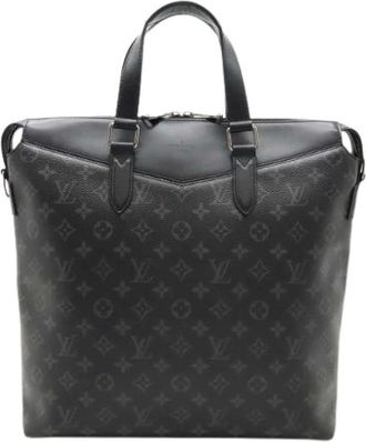 Louis Vuitton Pre-owned Monogram Eclipse Tote Explorer Briefcase - Homme - Pre-owned - Noir - Taille: ONE Size