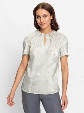 Witt Klassische Bluse Stehkragen-Bluse Kurzarm