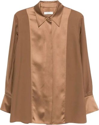 Joseph Femme, Blouses et Chemises, Brun, Taille: 44 FR Childs Silk Satin Blouse