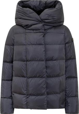 Peuterey Femme, Vestes, Bleu, Taille: 44 FR Long Quilted Down Jacket