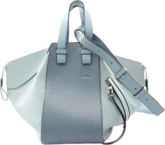 Loewe Pre-owned Hammock Small Leather 2way Bag - Femme - Pre-owned - Bleu - Taille: ONE Size