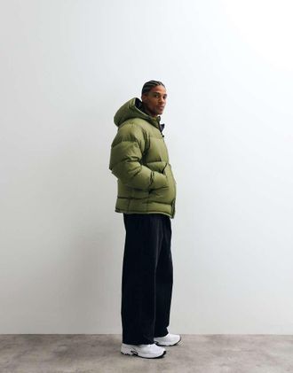 Gramicci wattierte Pufferjacke in Olivgr&uuml;n
