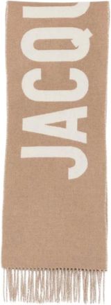 Jacquemus &Eacute;charpe brod&eacute;e du logo - Homme - Accessoires - Beige - Taille: ONE Size