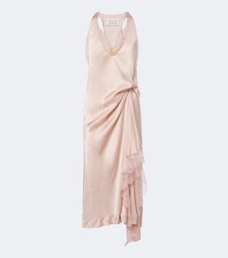 Maison Margiela Robe nuisette &agrave; dentelle