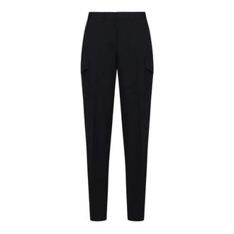 Lardini Anzughose aus Wolle und Mohair mit flachem Bund - - Trousers - Herren - Schwarzk - S