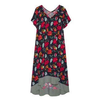 Fiorella Rubino Femme, Robes, Bleu, Taille: 36 FR Robe longue en viscose &agrave; imprim&eacute; fleuri