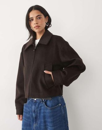 Mango Bomberjacke in Braun