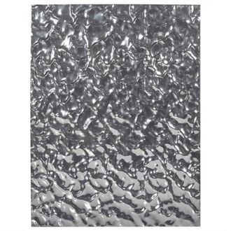 Beliani Beliani - D&eacute;coration murale rectangulaire en m&eacute;tal argent&eacute; - Finition glamour - Crochets de suspension inclus - Dimensions 60x79cm