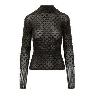 Lanvin Damen, Strickwaren, Schwarzk, MGr&ouml;&szlig;e