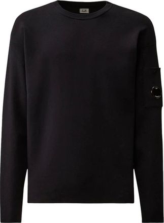 C.P. Company C.p. Company, Homme, Pulls, Bleu, Taille: 2XL Cotton Sea Island Crewneck