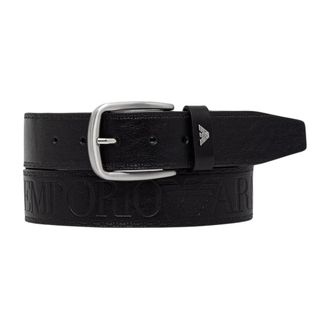 Emporio Armani Lederg&uuml;rtel - - Accessories - Herren - Schwarzk - 95 CM