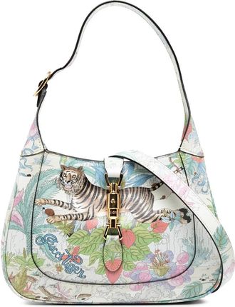 Gucci Hobo Bags - Small Calfskin Tiger Jackie 1961 Crossbody - Gr. unisize - in Blau - f&uuml;r Damen