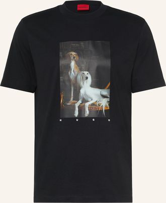 HUGO BOSS Hugo T-Shirt Daffilo schwarz