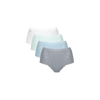 sloggi Lot de 4 culottes en coton m&eacute;lang&eacute;