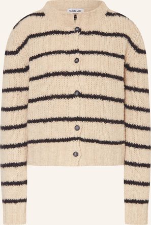 SoSUE Sosue Strickjacke Aus Merinowolle beige