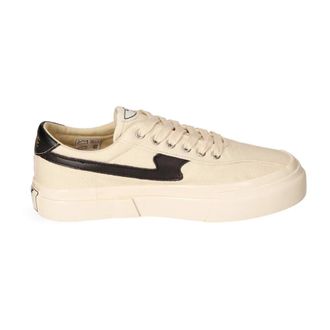 Stepney Workers Club S.w.c. Stepney Workers Club, Homme, Chaussures, Beige, Taille: 40 EU Baskets en toile avec &eacute;tiquette Handshake