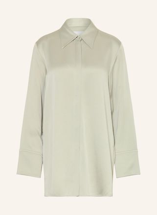 Jil Sander Hemdbluse Aus Satin gruen