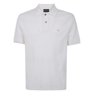 Emporio Armani Homme, Tops, Blanc, Taille: 3XL Polo Chemises