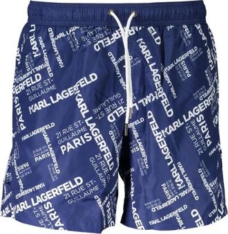 Karl Lagerfeld Homme, Maillots de bain, Bleu, Taille: S Maillot de bain en polyester avec bretelles r&eacute;glables