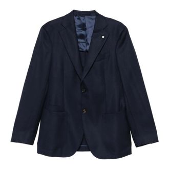 Luigi Bianchi Mantova 04C Giacca - - Jackets - Herren - Blau - M