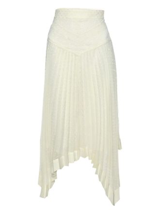 Zimmermann jupe à ornements en dentelle (2024) - Blanc