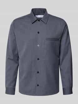 Sams&oslash;e & Sams&oslash;e Regular Fit Hemdjacke aus Woll-Mix Modell Sadamon