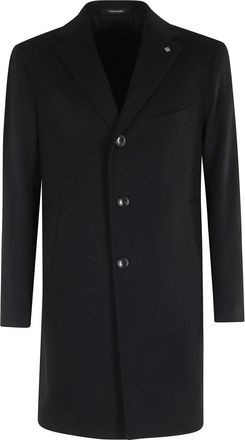 Tagliatore Homme, Manteaux, Noir, Taille: M Cappotto Monopetto