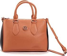 Christian Lacroix Sac cabas Eternity CHRISTIAN LACROIX cognac & noir