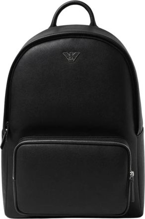 Emporio Armani Homme, Sacs, Noir, Taille: ONE Size Sac &agrave; Dos en Mat&eacute;riau Textur&eacute;