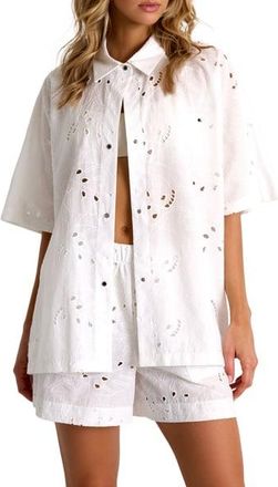 Shan Chemise brod&eacute;e Lili &agrave; manches courtes