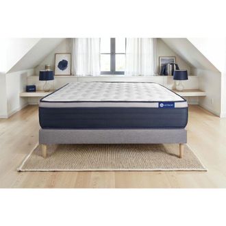 Actisom Actilatex max matratze 180x200cm + Bettgestell mit lattenrost - Dicke : 26cm - Latex und Memory-Schaum - H4