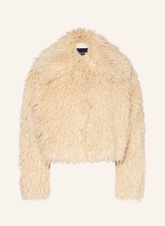 HUGO BOSS Kunstfell-Jacke Cefura beige