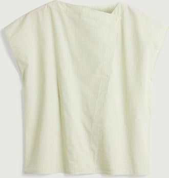SOEUR BLOUSE LORENA VERT/&Eacute;CRU