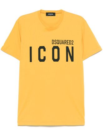 Dsquared2 t-shirt &agrave; logo imprim&eacute; - Jaune