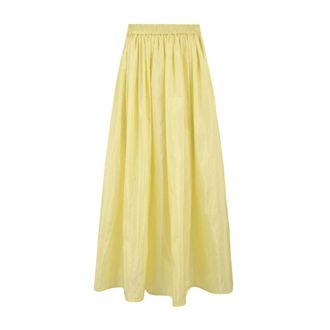 Douuod Dd12 Cineraria Gelber Rock - - Skirts - Damen - Gelb - M