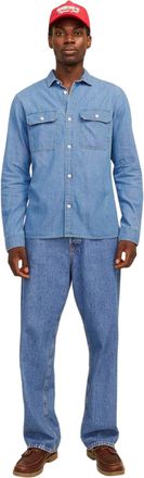 Jack & Jones Jack And Jones - Hemd f&uuml;r Herren, Denim (helles Denim Blau)