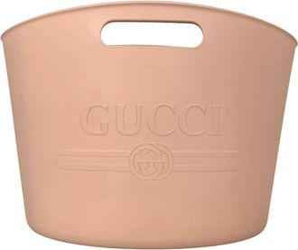 Gucci Shopper - Gucci Rubber Tote Bag Pink / very good - Gr. unisize - in Gold - f&uuml;r Damen