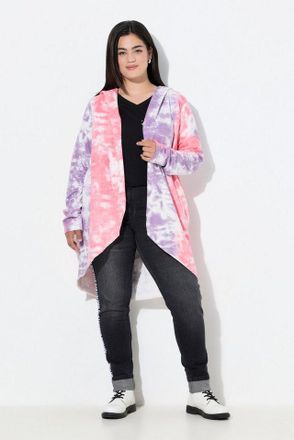 Angel Of Style Sweatjacke Sweatjacke offen Batik HAPPY auf dem R&uuml;cken