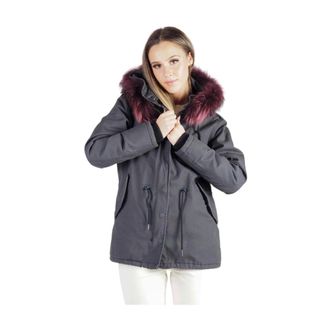 Canadian Parka Jacke mit Fellkapuze - - Jackets - Damen - Grau - M