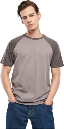 Urban Classics Herren Raglan Contrast Tee - Kurzarm T-Shirt aus Baumwolle mit farblich abgesetzten &Auml;rmeln im sportlichen Raglan Stil f&uuml;r Freizeit & Streetwear,Asphal