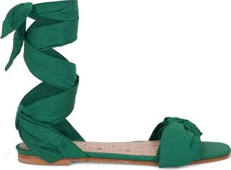 Red Valentino Femme, Chaussures, Vert, Taille: 36 EU Sandale &Eacute;l&eacute;gante &agrave; Lacets